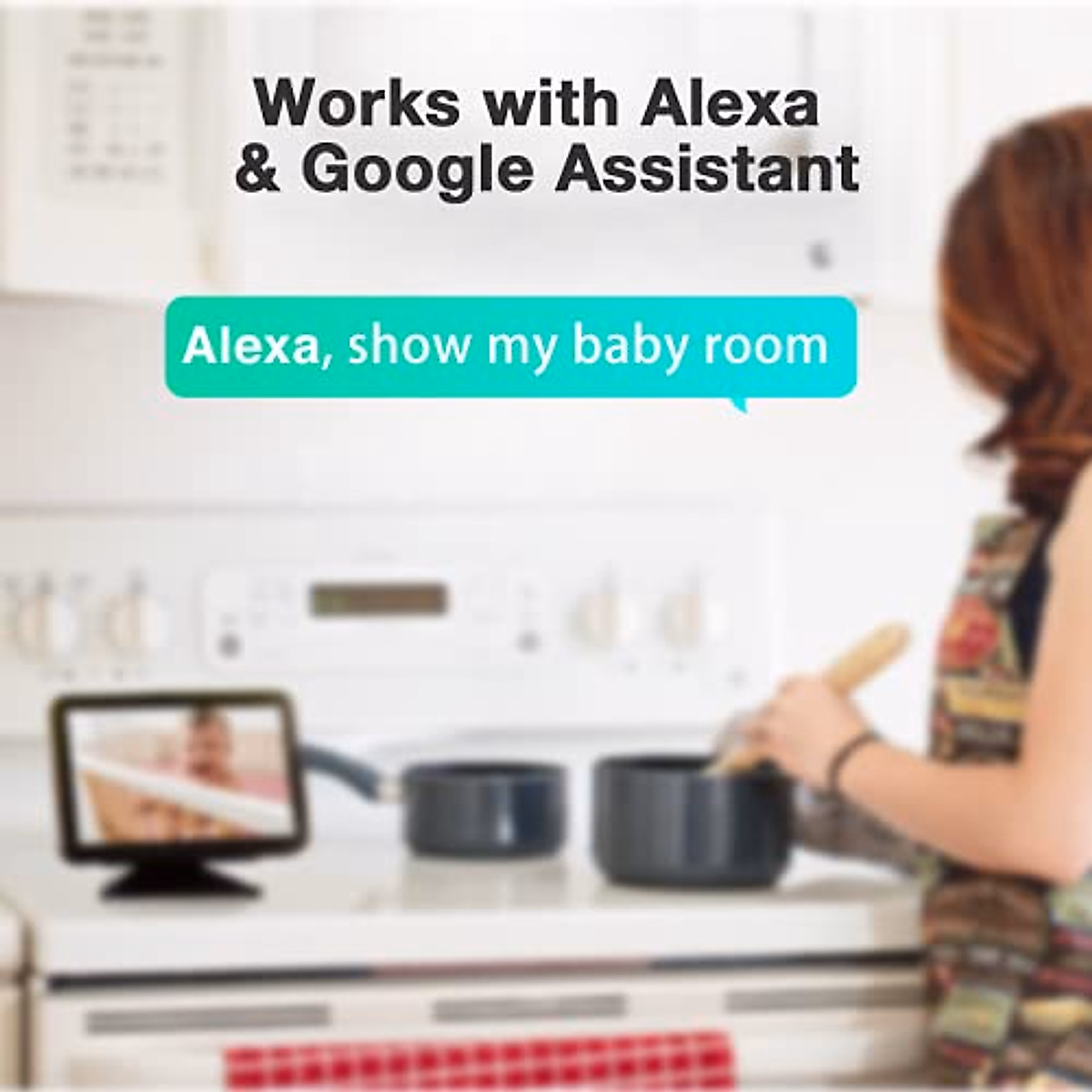 ARENTI Indoor Home Security WiFi Camera Baby Monitor IP Camera Pet Camera for Dogs/Cats with App 1080P FHD, Night Vision, 2-Way Audio, Motion Detection Alerts, Alexa Compatible