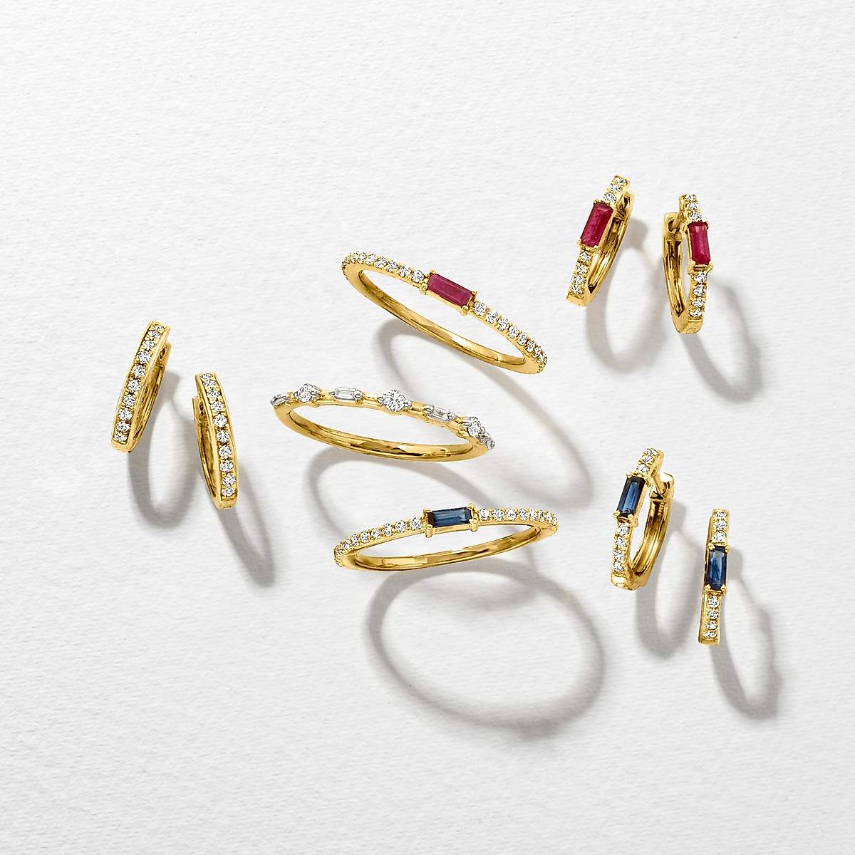 RS Pure by Ross-Simons 0.10 Carat Gemstone and .19 ct. t.w. Diamond Ring in 14kt Yellow Gold