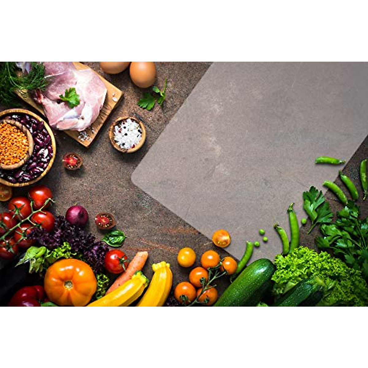 Extra Thick Flexible Frosted Clear Plastic Cutting Mats, 12" x 18", Set of 6, by Better Kitchen Products