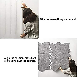 Felt Message Board, Irregular Photo Wall Background Wall, DIY self-Adhesive Message Board Wall Sticker, Color can be Customized