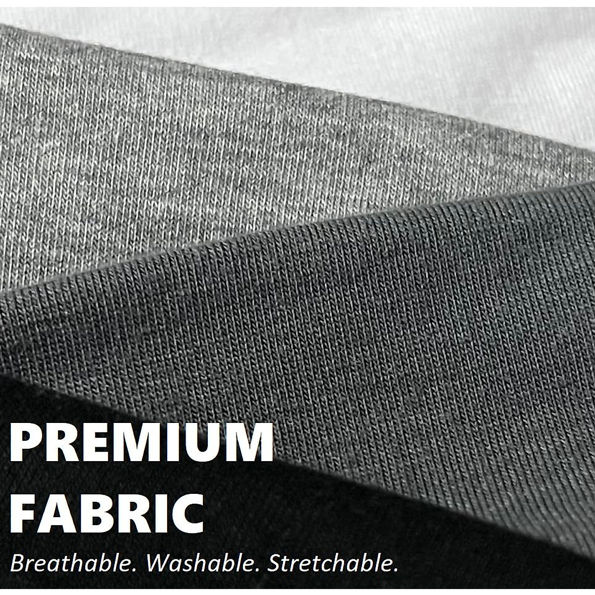 TERSE Headbands for Women, 4 inches Wide, Non Slip Women's Hair Bands, Stretchy Sweat Bands, Hair Accessories for Yoga Workout Every Day Basic Fashion, Black, White, Grey