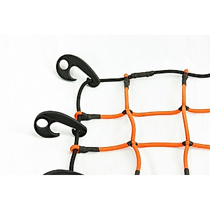 Heininger 4249 HitchMate 12" x 12" StretchWeb Cargo Net with Bag and Hooks