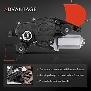 A-Premium Rear Windshield Wiper Motor Compatible with Ford Escape 2008-2012 & Mazda Tribute 2008-2011 & Mercury Mariner 2008-2011, Sport Utility, Replace# 8L8Z-17508-D