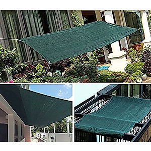 ALBN 75% Shade Netting Sunblock Shade Cloth Net Mesh Tarp HDPE UV-Resistant Protection Plants Flowers Outdoor Shade Screen, with Rope (Color : Green, Size : 2x4m)
