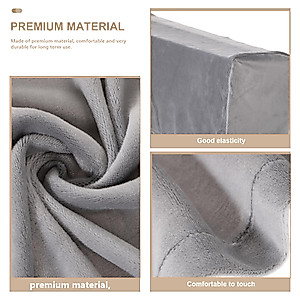 BESPORTBLE Set of 2 Sofa Armrest Covers, Stretch Armchair Covers for The Arms Anti-Slip Chair Arm Covers Protectors Removable for Sofa Chair Recliner Couch Loveseat (Grey)