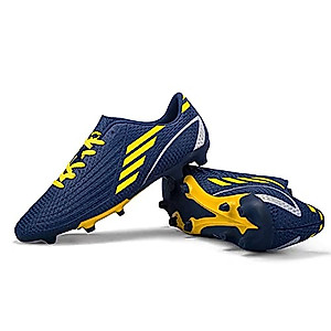 TOLLN Mens Football Shoes Youth Soccer Cleats 22017-Blue-7.5-EUR40