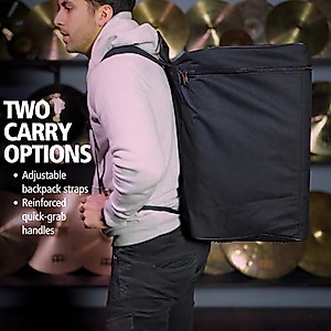 Meinl Percussion Cajon Box Drum Backpack Bag — Standard Size — Heavy-Duty Fabric and Adjustable Shoulder Straps (MSTCJB-BP)
