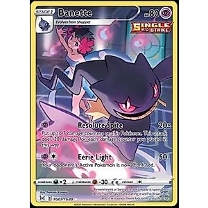 Pokemon - Banette TG07/TG30 - Lost Origin - Trainer Gallery - Holo Card