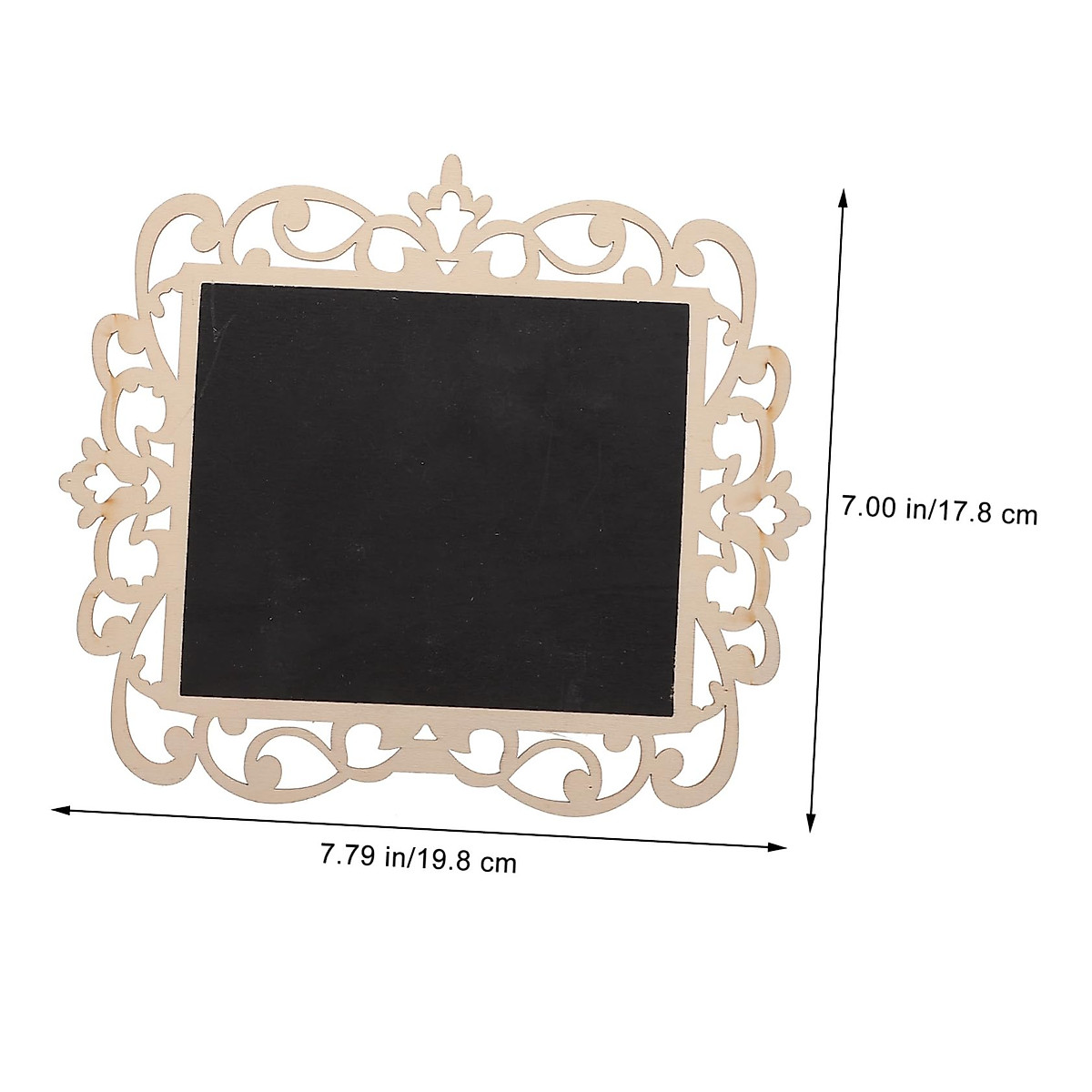 Ciieeo 3pcs Small Blackboard Pendant Wooden Chalkboard Sign Wedding Sign Message Blackboard Woodsy Decor Table Topper Tabletop Chalkboard Sign Hanging Blackboard Sign Price Tags Mini Set