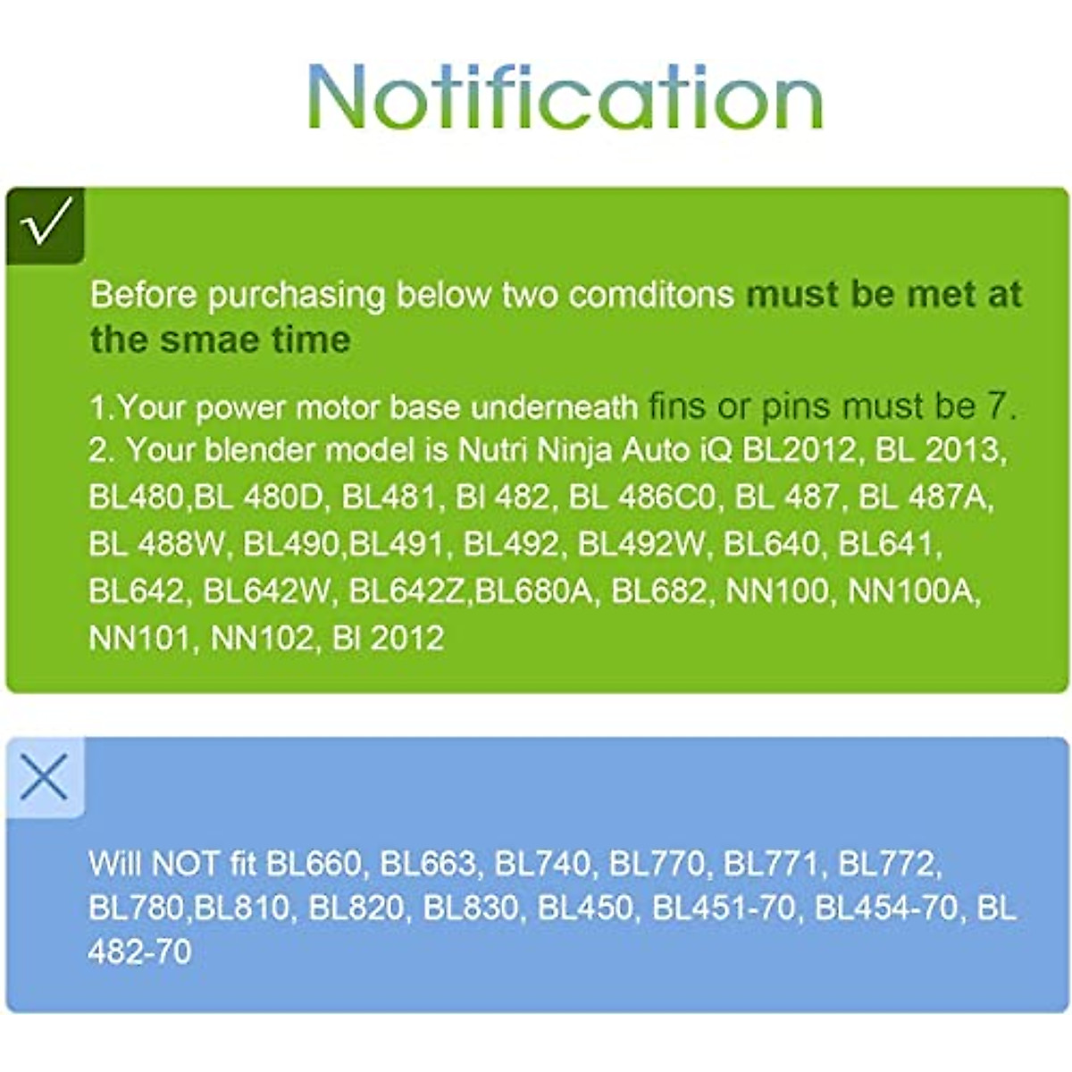 Ninja Blender Replacement Parts 7 Fins Ninja Blender Blade, URSUMER Ninja Blender Parts for Ninja Blender Cups Compatible with Nurti Ninja Blenders Auto iQ BL450-30 BL642-30 BL482-30 BL682-30 ect.