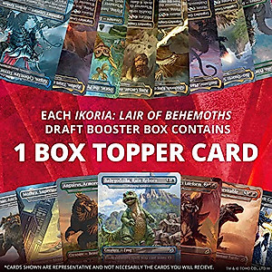 Magic: The Gathering Ikoria: Lair of Behemoths Draft Booster Box | 36 Draft Booster Packs (540 Cards + Box Topper) | Factory Sealed