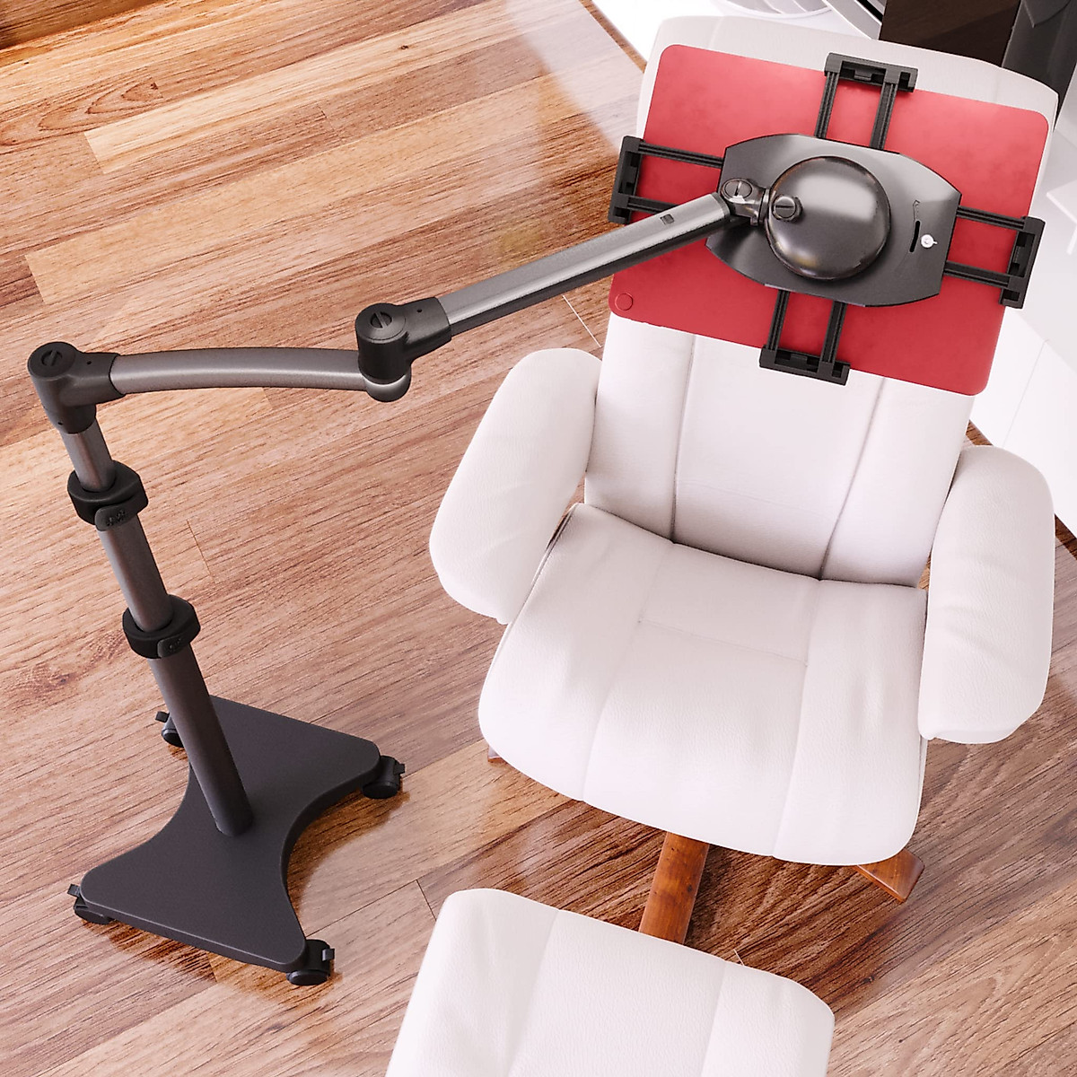 Levo Commercial G2 Deluxe iPad Rolling Floor Stand Cart Kiosk for Hospitals & Commercial with Locks for iPads, iPad Mini, iPad Pro, Galaxy, Nexus, Surface Pro, Fire, and Other Tablets and eReaders