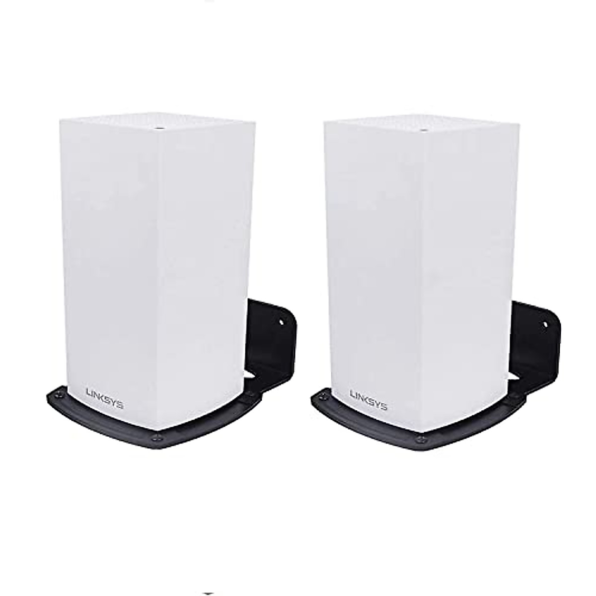 Metal Wall Mount Holder for Linksys Velop WiFi 6 Mesh Router, MX4200/MX5/MX10 Velop Ax, Wall Bracket Hanger Stand with Holder Compatible with Linksys Velop WiFi 6 Mesh Router(2-pack )