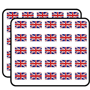 UK British Union Jack Flag Sticker for Scrapbooking, Calendars, Arts, Kids DIY Crafts, Album, Bullet Journals