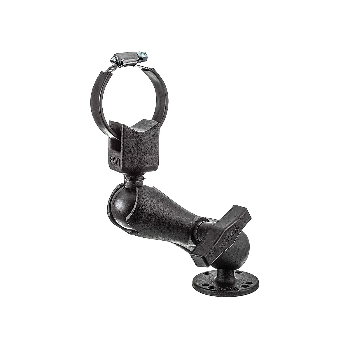 MotorGuide 8M4000977 Ram® Mount Trolling Motor Stabilizer — Shock Absorption Protects Stowed Trolling Motors — Standard, Black