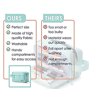 Mr. Pen- Large Capacity Pencil Case, Mint Green, Pencil Pouch, Pencil Bag, Pen Case, Pen Pouch, Pen Bag, Pencil Pouches, Pencil Bags, Green Pencil Case, School Pencil Case, College Pencil Case