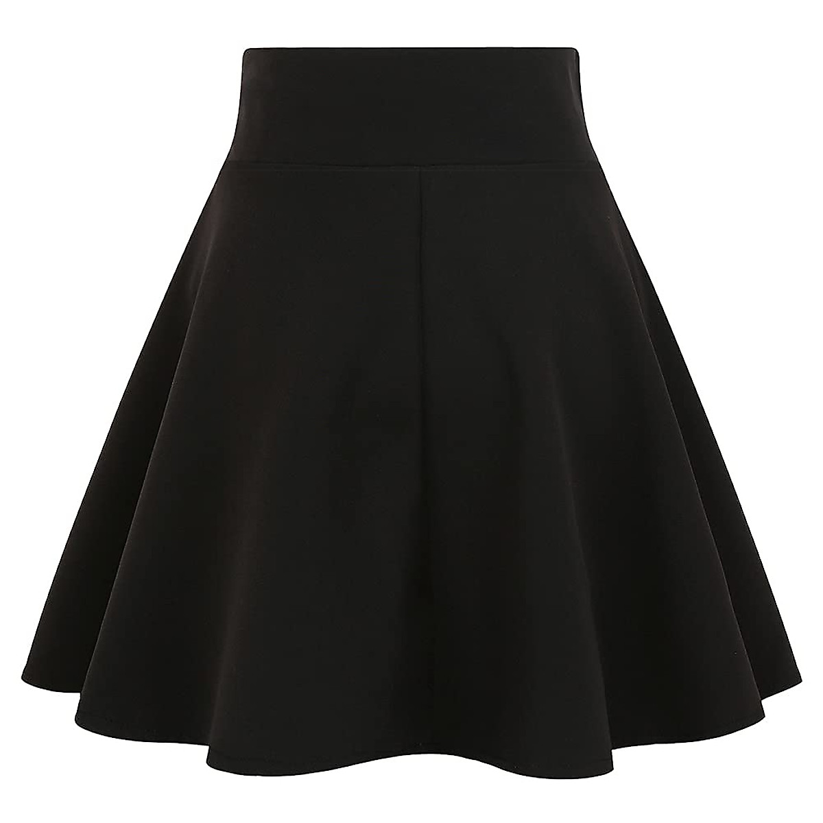 Black Mini Skirt for Women Kawaii Clothes Pastel Goth Aesthetic Skirt (Small, A Pure Black)