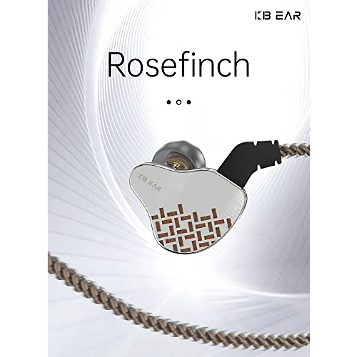 KBEAR Rosefinch Wired Headphone,5μm Silicon Composite Biological Diaphragm DD Stereo Earphone,KINBOOFI Musician HiFi IEM in Ear Headphones with 2 pin Cable for Musician Church (Black, No Microphone)…