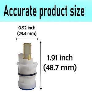 ALITZ Faucet Ceramic Cartridge Replacement for Delta RP47422, Compatible with 2 Handle Victorian Faucets Only,