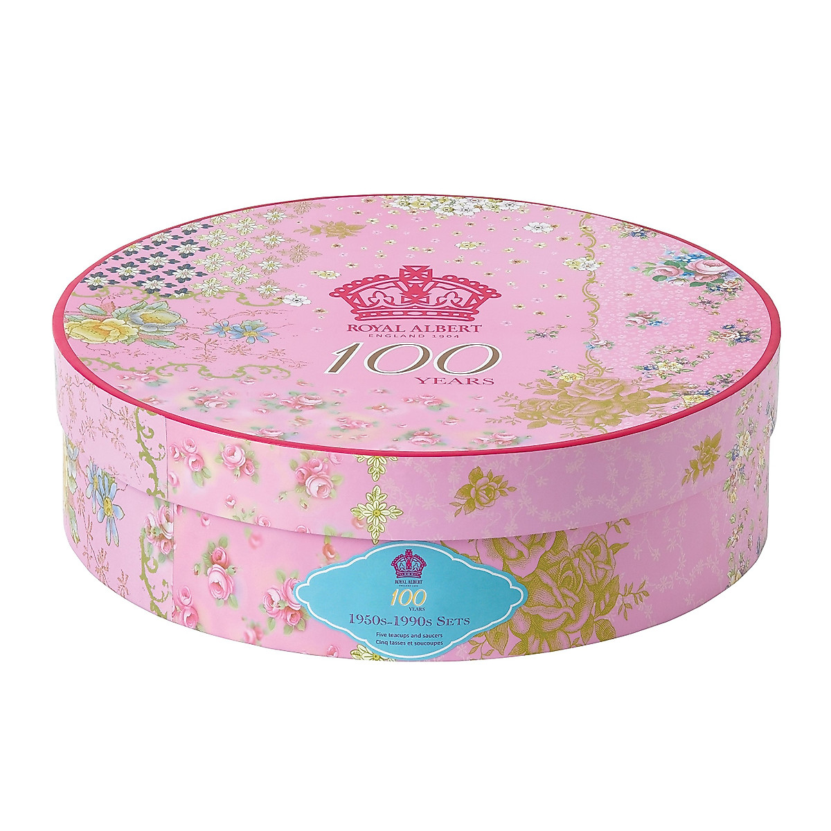 Royal Albert 100 Years 1950-1990 5-Piece Teacup & Saucer Set