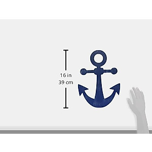 Little Love by NoJo Separates Collection Anchor Shaped Wall Art, Navy