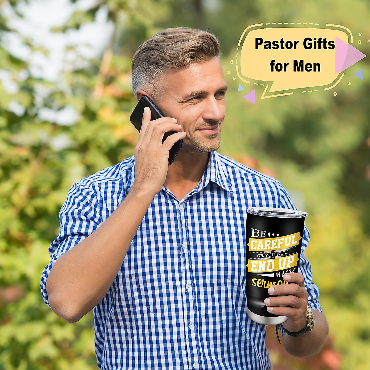 Pastor Appreciation Gifts, Pastor Gifts for Men Tumbler, Deacon Ordination Gifts, Unique Pastor Gifts, Gifts for Pastor Men Woman, Pastor Anniversary Retirement Gifts 20oz Coffee Cup 1pc