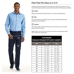 Van Heusen Men's Flex Straight Fit Flat Front Pant, Black, 34W x 34L