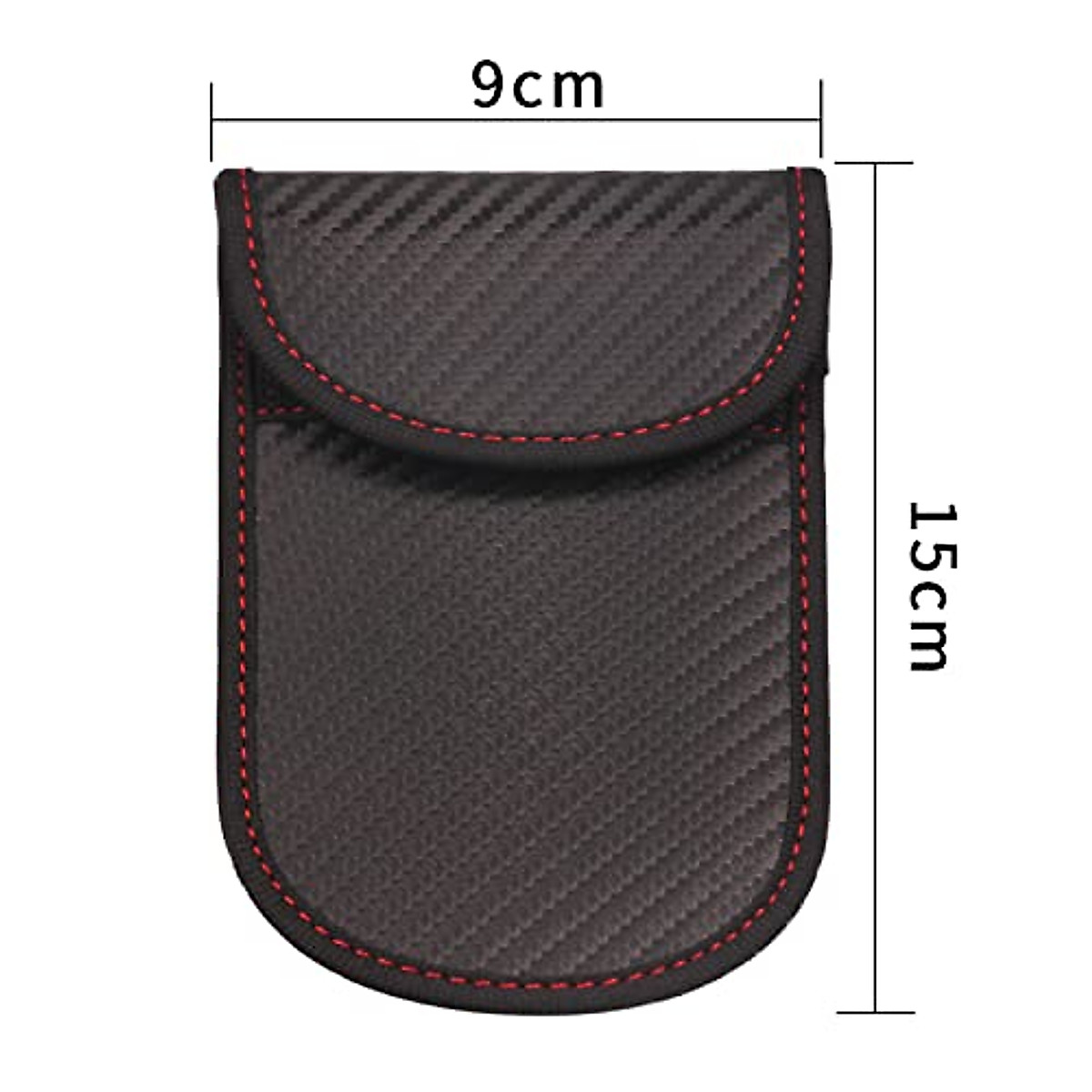 Arbootjin Faraday Bag,Faraday Key Fob Protector Faraday Cage Faraday Pouch - Car Key Signal Blocking,Anti-Theft Pouch,Anti-Hacking Case Blocker (Black)