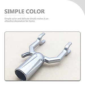 YARNOW 3pcs Clothes Rail Fork Drying Rack Clothes Retractable Clothesline Decorative Ceiling Tiles Clothes Pole Replacement Forks Closet Reach Stick Head Retractable Clothes Rack Props