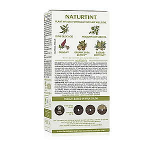 Naturtint 6N Dark Blonde Permanent Hair Color (Pack of 1), Ammonia Free, Vegan, Cruelty Free, up to 100% Gray Coverage, Long Lasting Results (Packaging may vary)