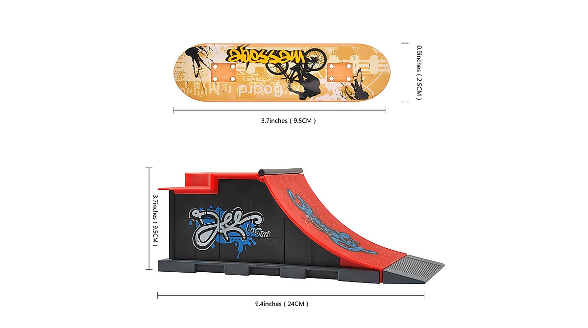 CS COSDDI Finger Skateboard Ramp Set for Kids - Creative Fun Toy