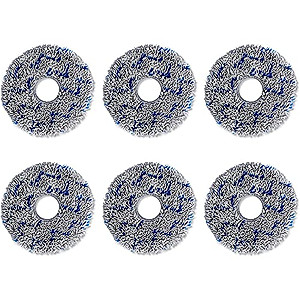 IOOOFU 6pcs/Set Vacuum Cleaner Pad Floor Washer Wipes Dust Cloth for T20 MAX PRO/X1 Omni Robotic Vacuum Cleaner Replacement Mop Fibre