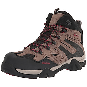Wolverine Men's Wilderness Waterproof Composite Toe Mid Hiker Hiking Boot, Gravel, 8.5 Wide