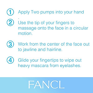 FANCL Mild Cleansing Oil - 100% Preservative Free, Clean Skincare for Sensitive Skin [US Package]
