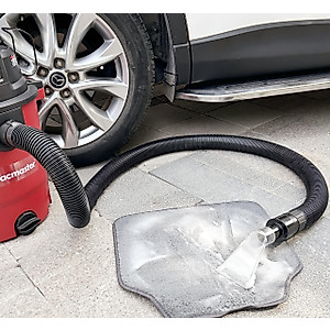 Happy Tree See-Through Extracting Accessory with 2-1/2" Reducer for Upholstery & Carpet Cleaning & Auto Detailing, Shop Vac Extractor Attachment for 10-20 Gallon Wet/Dry Vacuum Cleaners