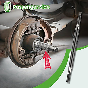 10L0L EZGO TXT Rear Wheel Axle Shaft Passenger Side Replaces OEM #20377G12,Fits TXT Golf Cart Electric 1994-Up