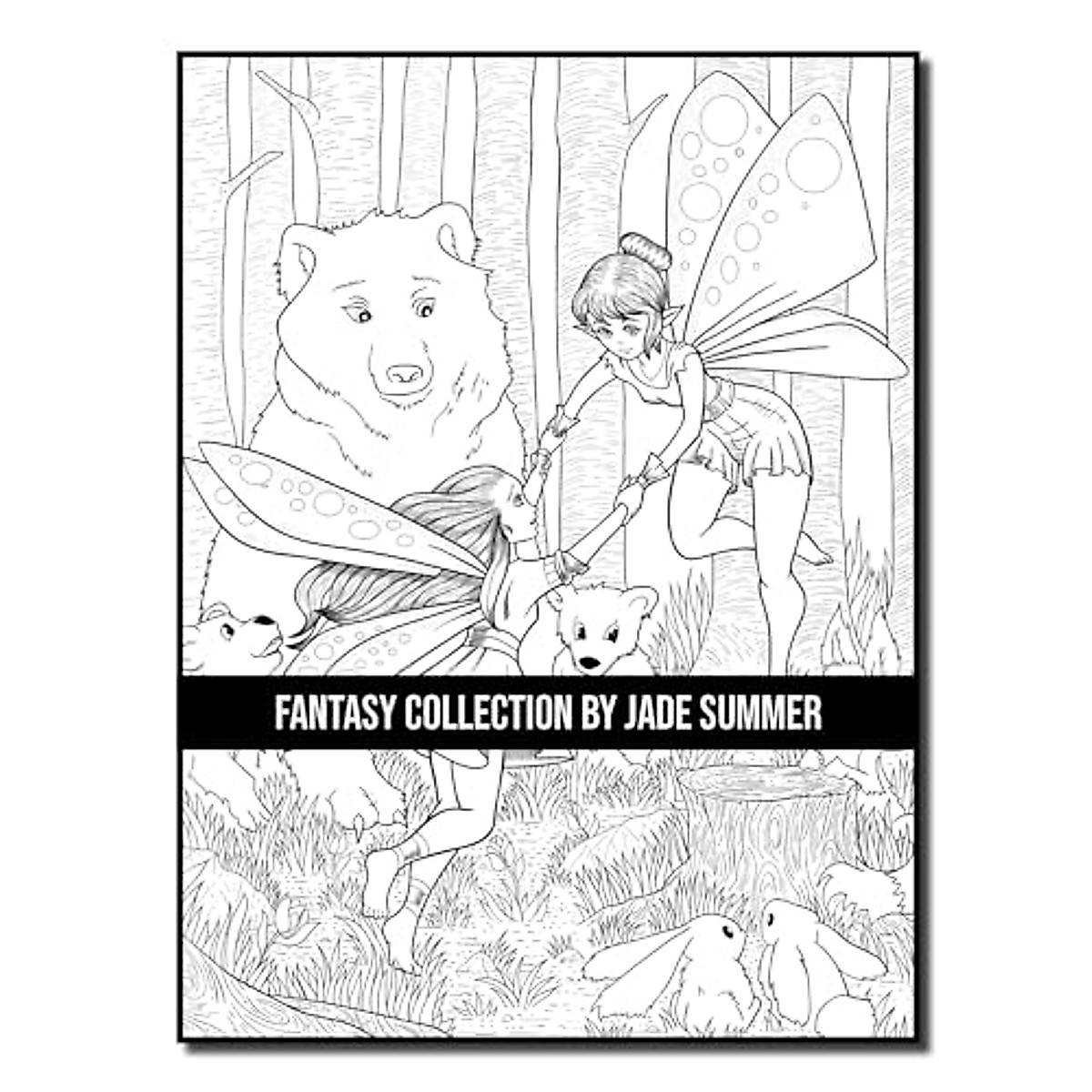 Fantasy Collection: An Adult Coloring Book with 100+ Incredible Coloring Pages of Mermaids, Fairies, Vampires, Dragons, and More!