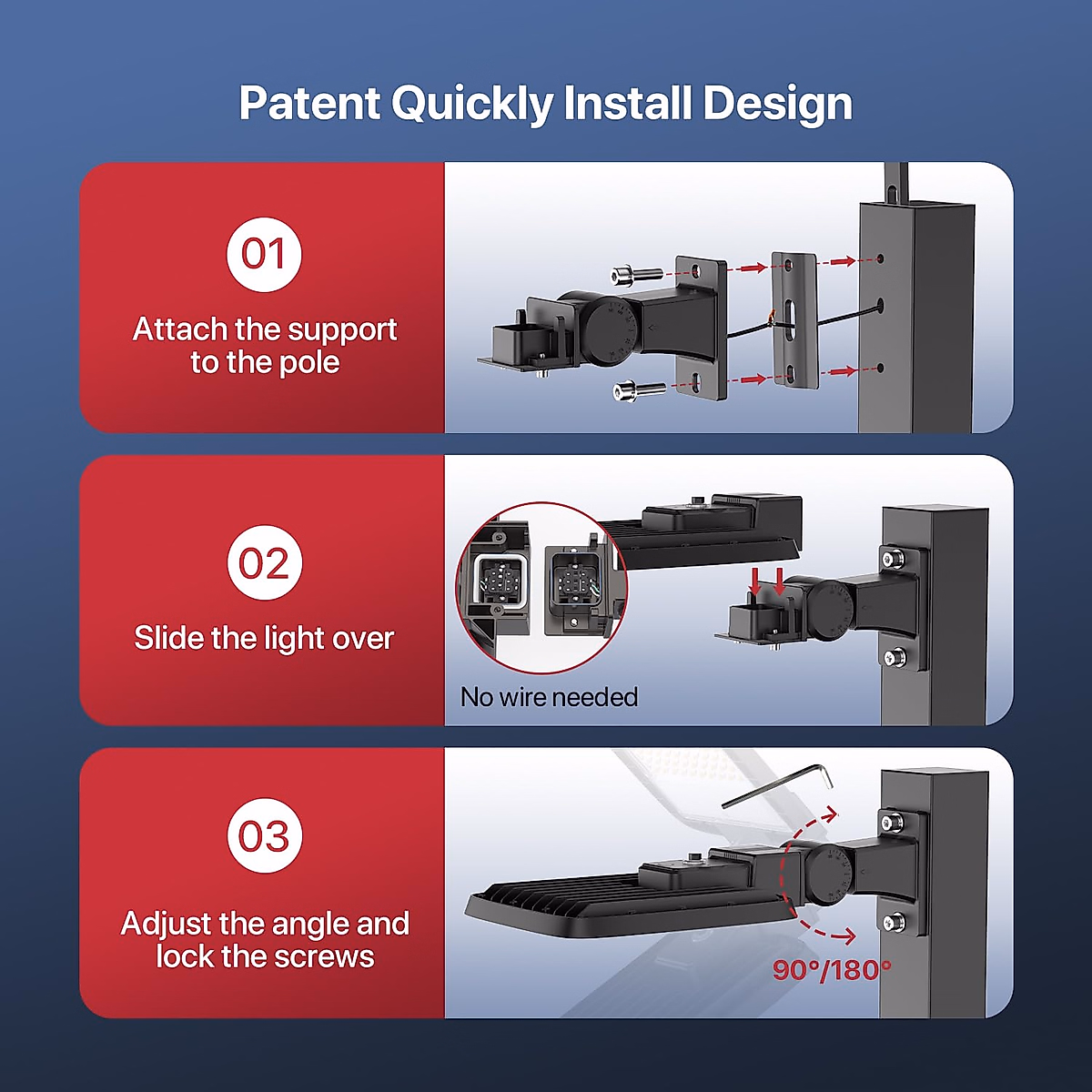Kifflux 200W LED Parking Lot Lights Arm Mount 30000LM 5000K 120V LED Parking Lot Lights Commercial Grade with Photocell LED Pole Lights Outdoor Lights for Yard/Parking Lot- 2Pack 7Years Warranty