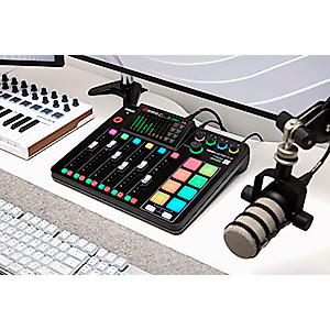 RØDE RØDECaster Pro II All-in-One Production Solution for Podcasting, Streaming, Music Production and Content Creation,Black