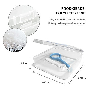 Gxamz Retainer Case Travel Aligner Case Mouth Guard Box with Clip, Organizer Bag, Mirror and Removal Tool Set (Animal)