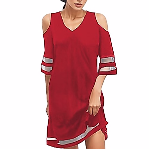 Light Purple Dress v Neck Dress Long Sleeve Vestidos de Mujer rojos Cortos Chiffon high Waist Dresses Cocktail Party Wedding Guest Women's Summer Dresses with Pockets high Rise Church Dresses Travel