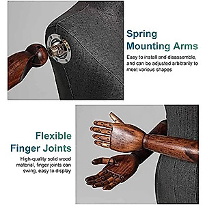 Tailors Dummy Mannequins Female Mannequin Counter Top Half Body, Woman's Half Body Torso with Stand, Female T-Shirts/Underwear/Skirt/Wedding Gown Dressform Mannequin