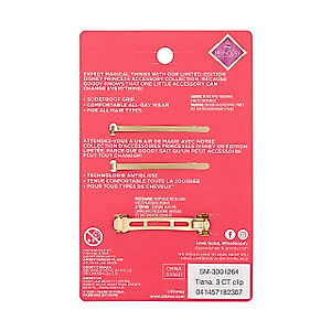 GOODY Bobby Pin and Barrette Set - Disney Princess, Tiana - Slideproof Rhinestone Bobbies - Hair Accessories for Men, Women, Boys & Girls - Style With Ease & Keep Your Hair Secured - All Hair Types