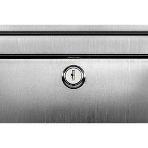 Architectural Mailboxes Maya Stainless Steel, Locking, Wall Mount Mailbox, 2417PS-10, Stainless Steel, Medium Capacity