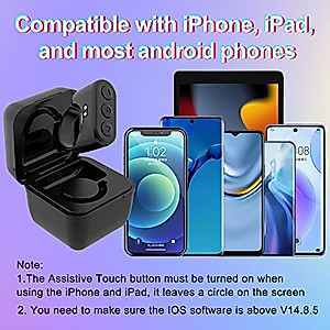 Upgrade TIK Tok Bluetooth Remote Control Page Turner - TUZTUALA 3 in 1 Function Video Scrolling Ring and Camera Shutter Remote and Phone Holder - Compatible with iPhone iPad Android Cell Phone