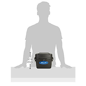 XLC Unisex_Adult Cargo Box BA-B02, Black, 40 x 25 x 25 cm