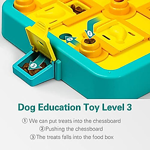 ONE PIX Dog Puzzle Toys, Level 3 in 1 Interactive Pet Toys Treat Puzzle Food Games Feeders, IQ Training & Mental Enrichment for Dog/Large/Medium/Small Dogs Gift