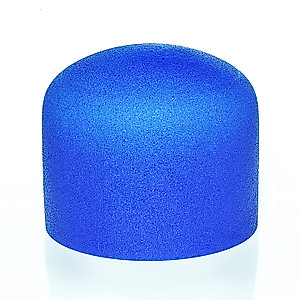 TERRITORY G Note Throat Chakra Blue Colored Quartz Frosted Crystal Singing Bowl 8 inch