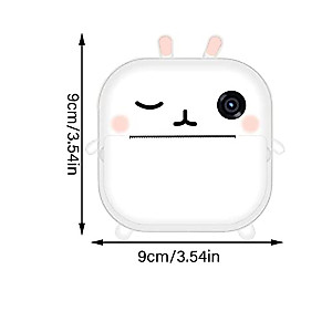 Kids Instant Print Camera - Mini Kids Camera with 2.4in HD Large Screen & Dual Lens,Digital Camera for Kids with Zero Ink Print Paper, Kid Camera Gift for Girls Boys 5-12 Years Old Huugy