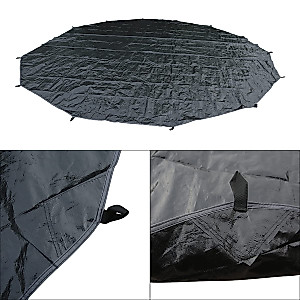 UNISTRENGH Outdoor Ultralight Waterproof Tent Footprint Picnic Round Mat Portable Tarps for 3M 4M 5M 6M Bell Tent Ground Camping, Glamping Yurt Anti-Dirty Mat (for 5M Tent)